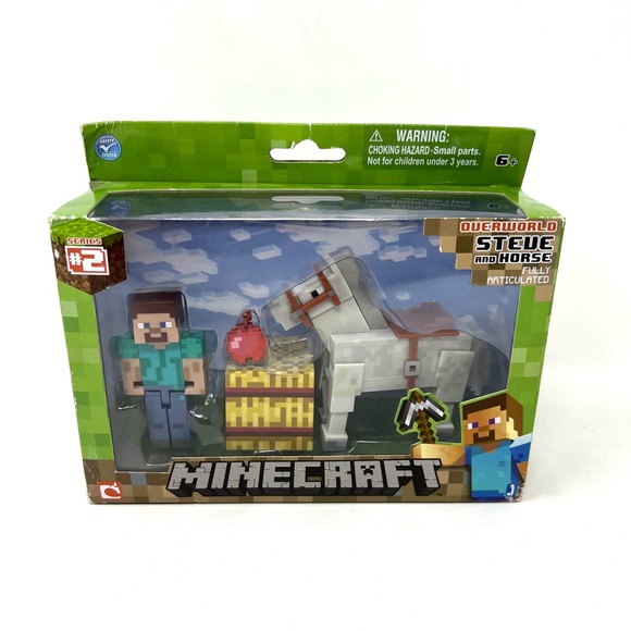 Minecraft | Toys | Mojang Minecraft Series 2 Overworld Steve And Horse ...